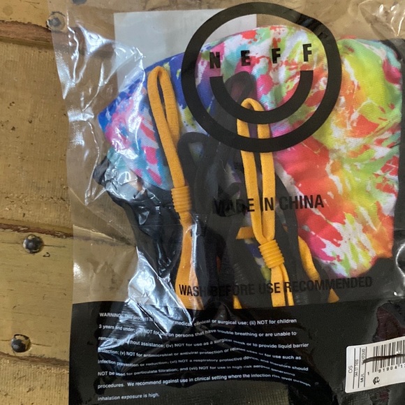 Neff | Accessories | New Neff Face Mask Multi Pack Tiedye Multicolor ...